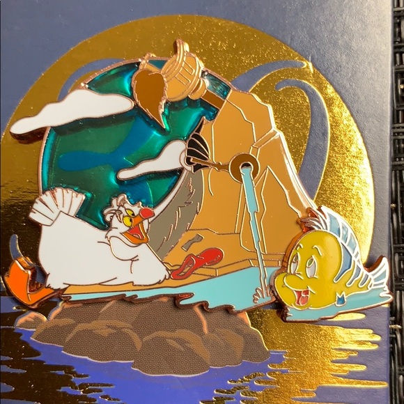 Disney | Accessories | Disney Scuttle And Flounder Little Mermaid Le ...